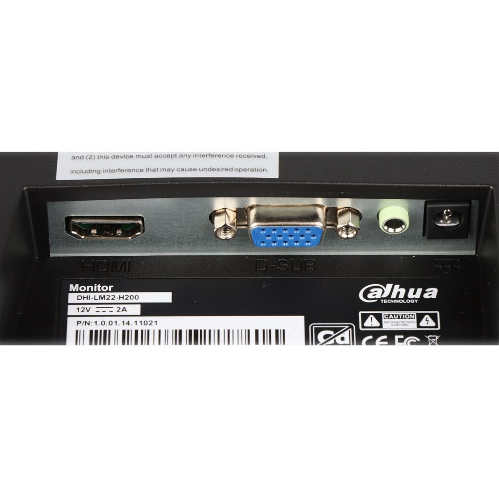 DAHUA 21.5 INCH MONITOR 1080P VGA HDMI SPEAKER | CUCCTV